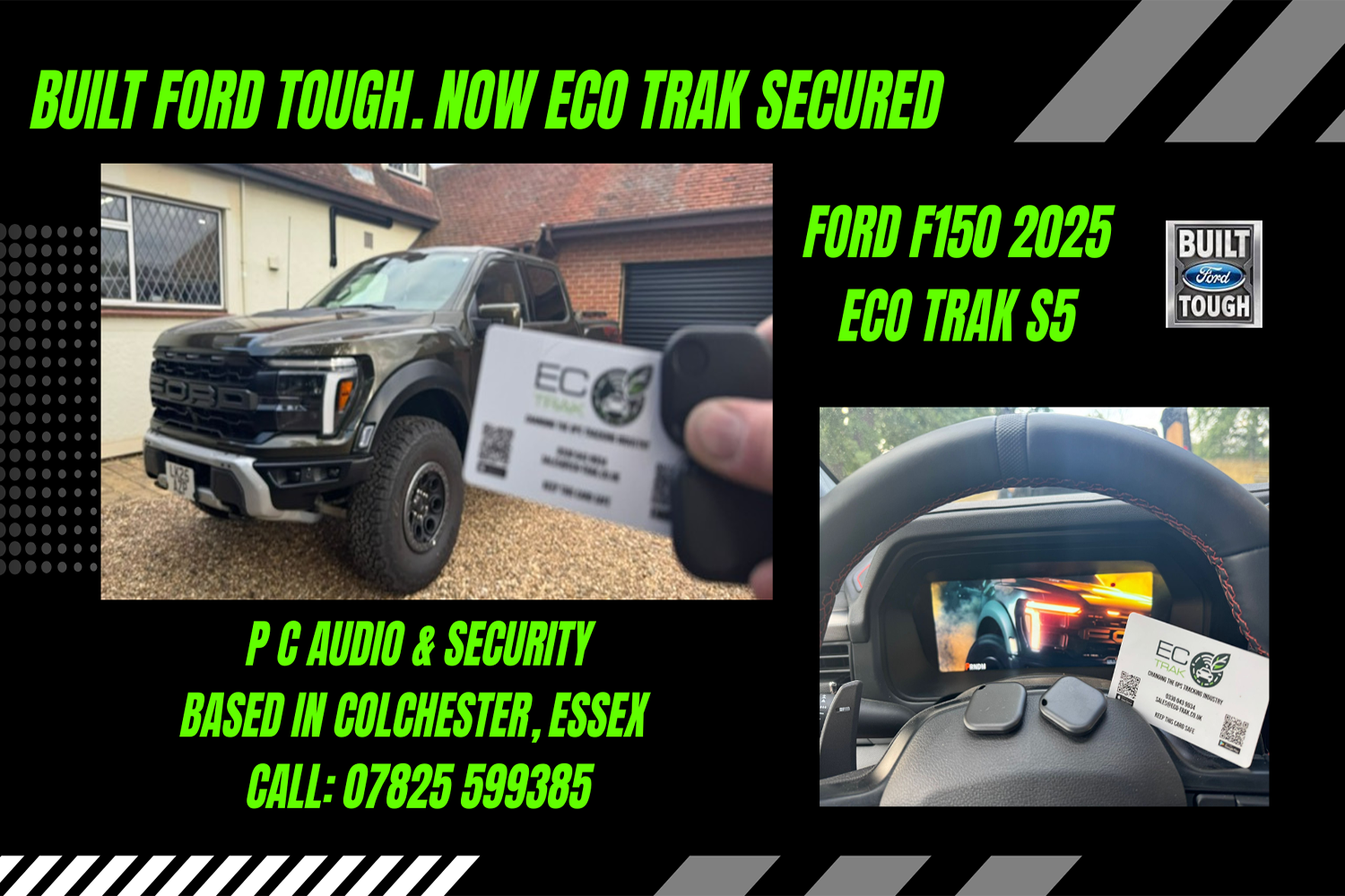 Ford F150 Secured With Eco Trak S5 By P C Audio & Security Eco Trak LTD